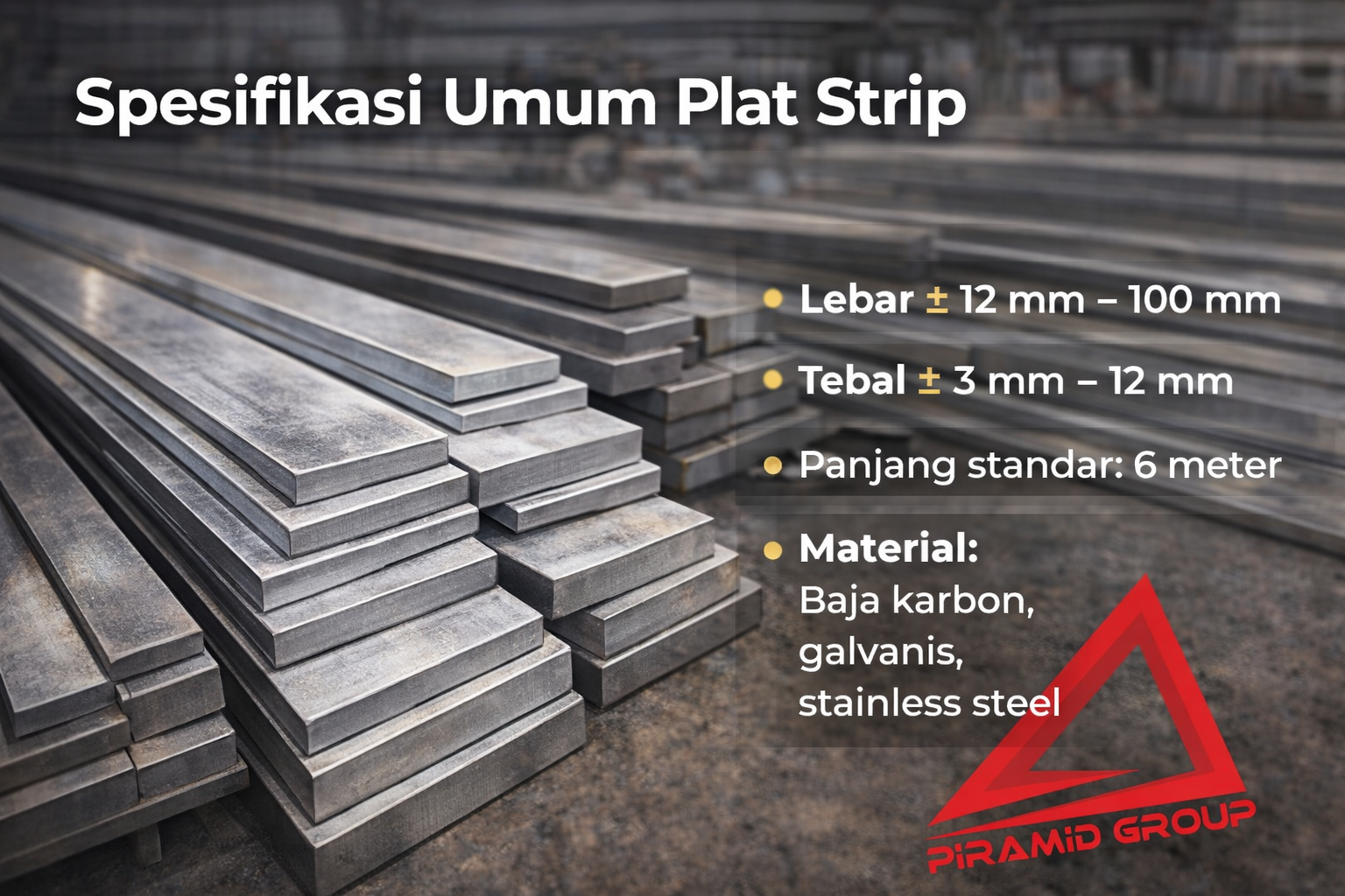 Spesifikasi Plat Strip Terlengkap untuk Material Baja - PIPABAJA.COM